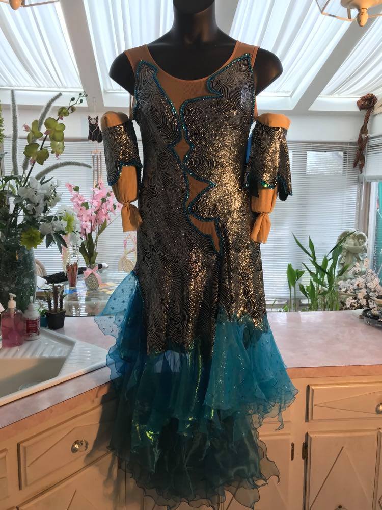 Silver Ballroom Dresses | Silver Latin Dresses | Silver Rhythm Dresses ...