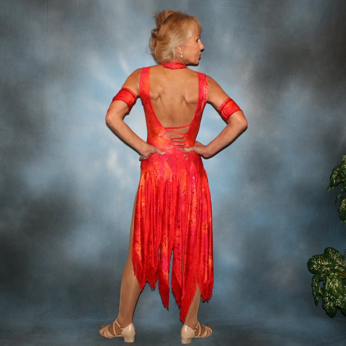 Red Latin - Rhythm Dress with Fringe | Size 3/4-9/10 – Crystal’s Creations