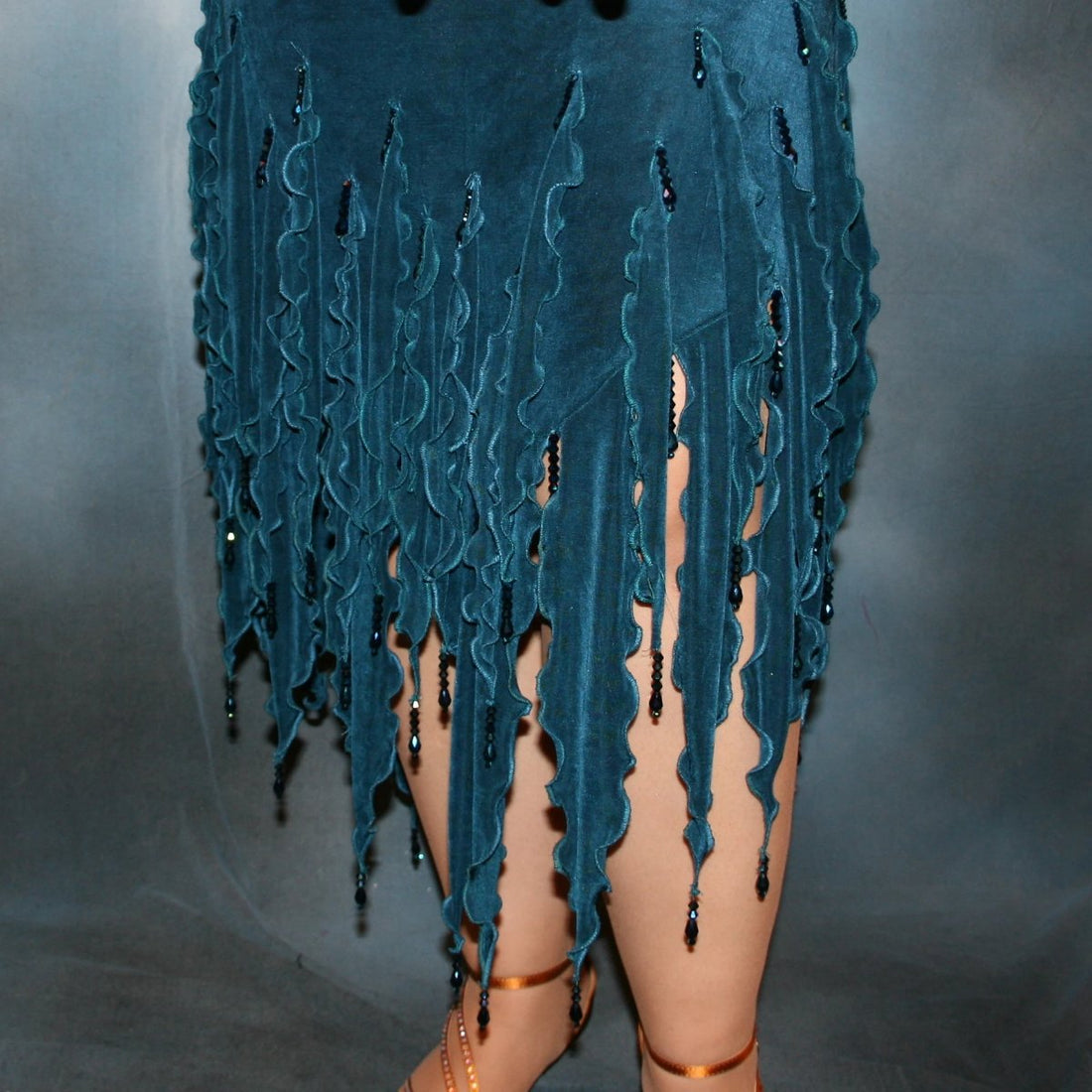 Deep Blue Social Latin-Rhythm Dress | Size 5/6-11-/12 – Crystal’s Creations